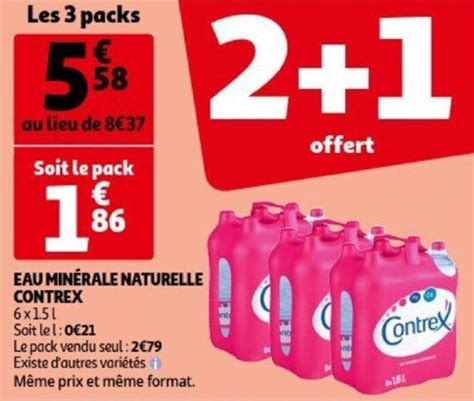 Eau Minerale Naturelle Contrex Promotie Bij Auchan