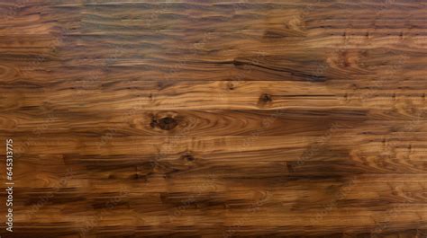 Black Walnut Wood Texture From Two Boards Oil Finished Generative Ai