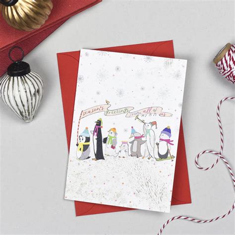 Season S Greetings From All Of Us Christmas Card By Fay S Studio