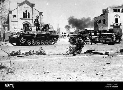 World War II German Tanks Arrives The Fallen City Of Tobruk The