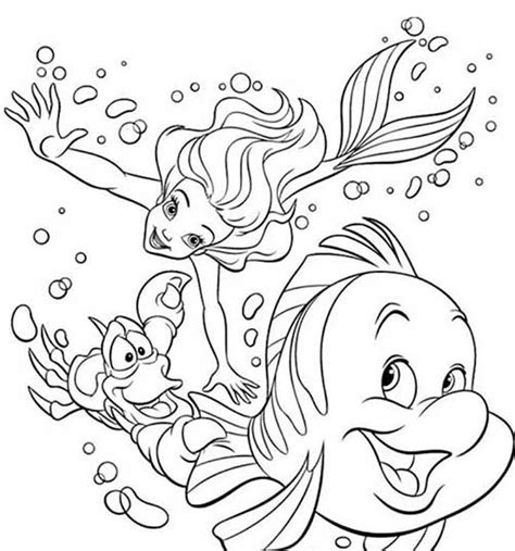 45 Desenhos da Ariel em Português para Imprimir e Colorir