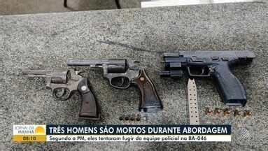 Jornal da Manhã Tiroteio entre suspeitos e policiais deixa três