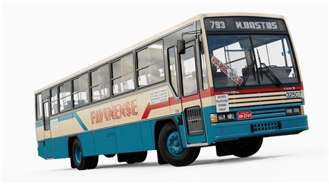 3D 1990 Caio Padron Vitoria Pavunense MB OF 1318 TurboSquid 2120692
