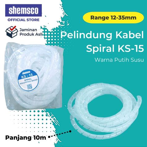 Jual Meter Pelindung Kabel Mm Cable Spiral Wrapping Putih Ks