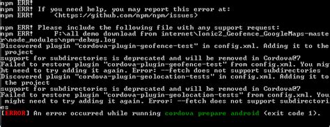 ionic build issue showing an error ionic v3 ionic forum