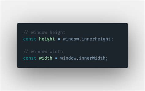 How To Get The Width And Height Of The Window Using Javascript