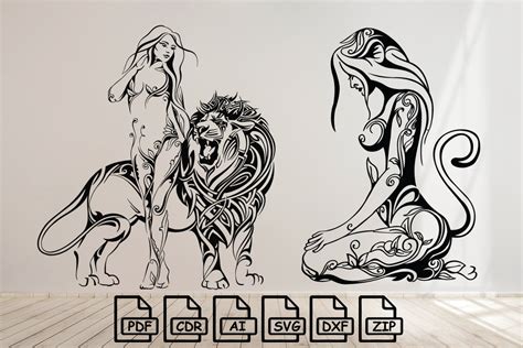Woman Woman Body Naked Woman Cut Svg Dxf File Wall Sticker Pdf