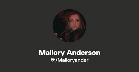 Mallory Anderson Instagram Facebook Tiktok Linktree
