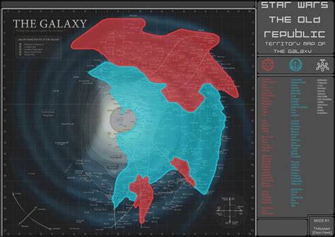 This Map Shows The Territory Of The Sith Empire And The Galactic