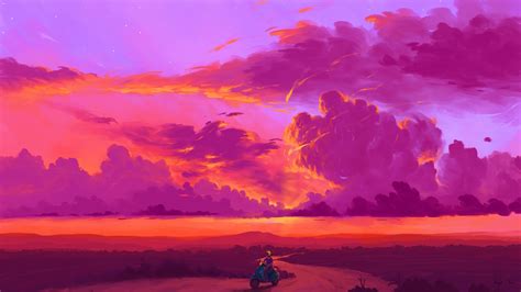 Artwork Digital Painting Sky BisBiswas Clouds Landscape