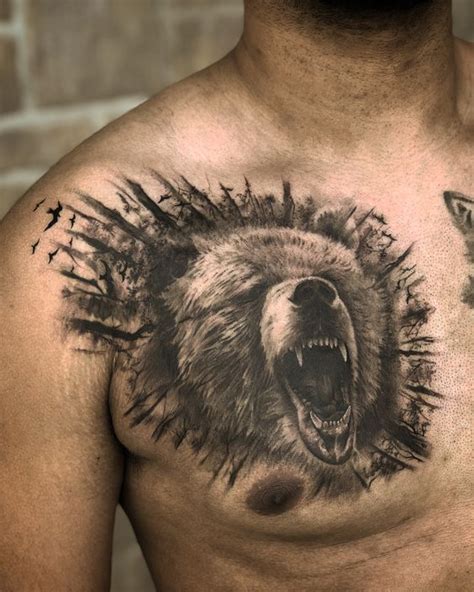 Clique Na Foto E Veja Tatuagens De Urso No Estilo Realista A