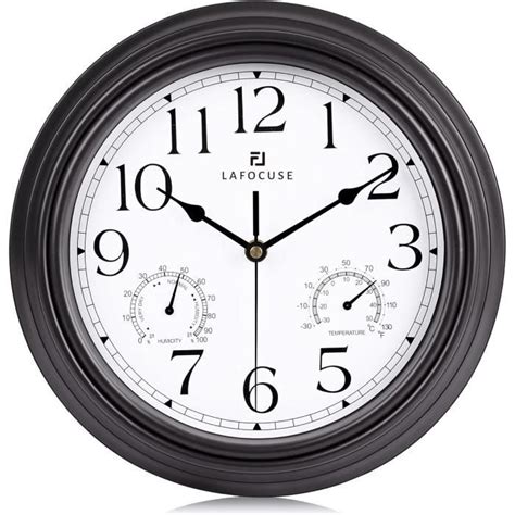 Horloge Murale Avec Thermomètre Et Hygromètre Vintage Pendule Murale