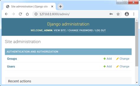 Django Administrator Interface Super User My Courses