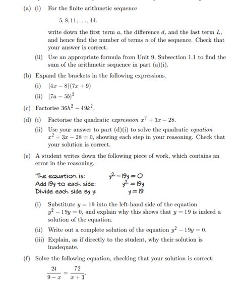 solved a i for the finite arithmetic sequence 5 8 11