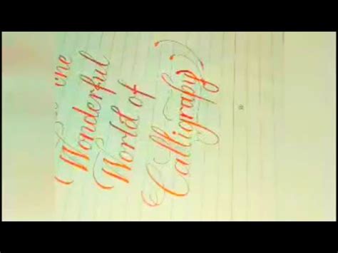 Copper Plate Calligraphy Amazing Calligraphy Video Compilation YouTube