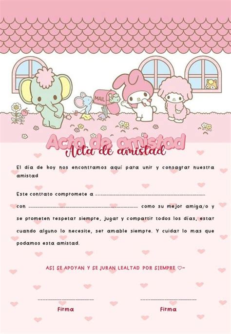 Acta De Amistad Contrato De Amistad Tarjetas Para El Maestro