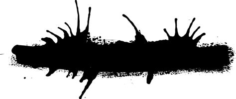 9 Grunge Banner Brush Stroke Splatter PNG Transparent OnlyGFX