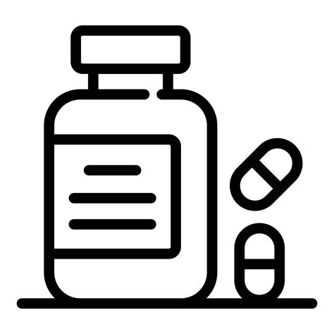 Nutritional Supplements Icon Outline Style 15664870 Vector Art At Vecteezy