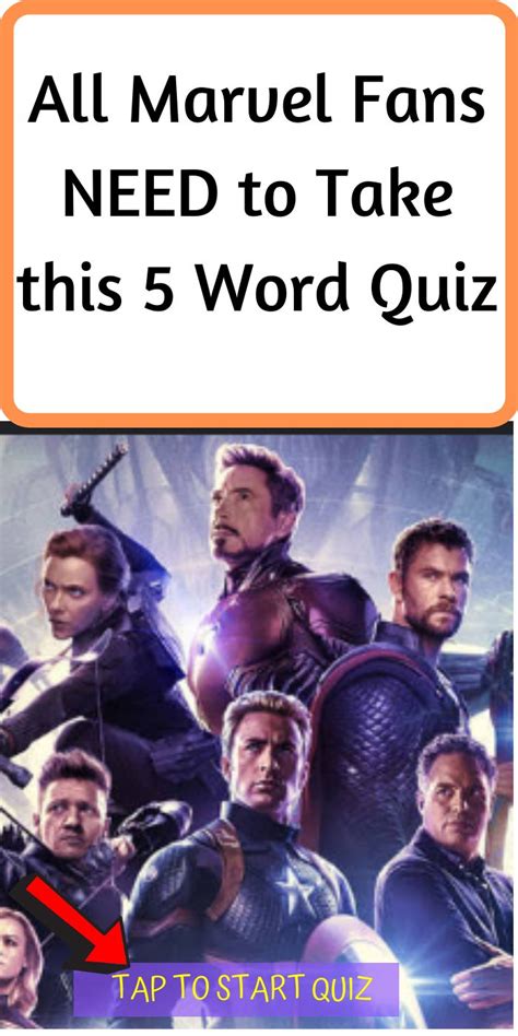 All Marvel Fans NEED To Take This 5 Word Quiz Marvel Quiz Movie Quiz