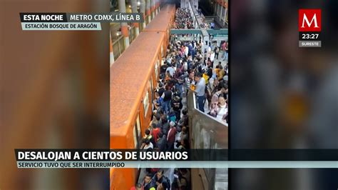 Emergencia en Línea B del Metro CDMX Desalojo en Estación Bosques de