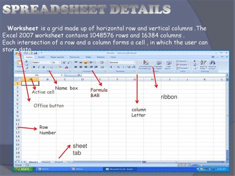introduction of spreadsheet in ms excel throughout project on msexcel ppt download — db