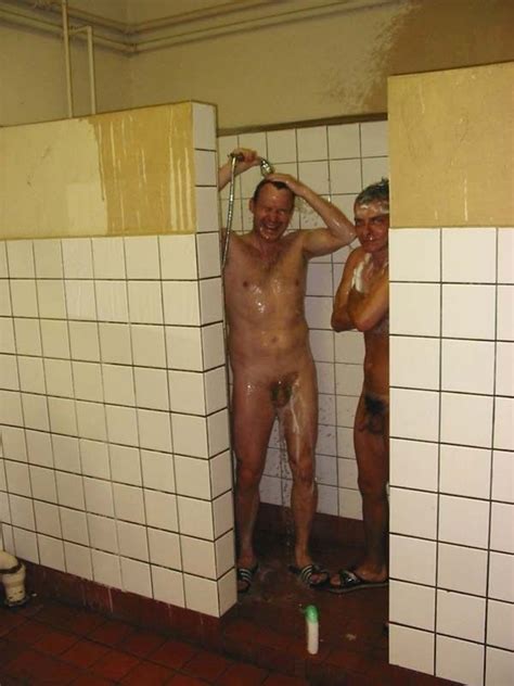 Naked In Locker Room Shower Cumception