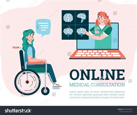 Online Medical Diagnostic Treatment Neurology Disease Stock Vector