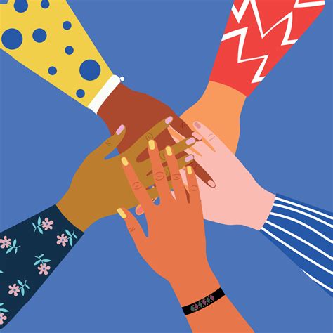 Cartoon Teamwork Hands