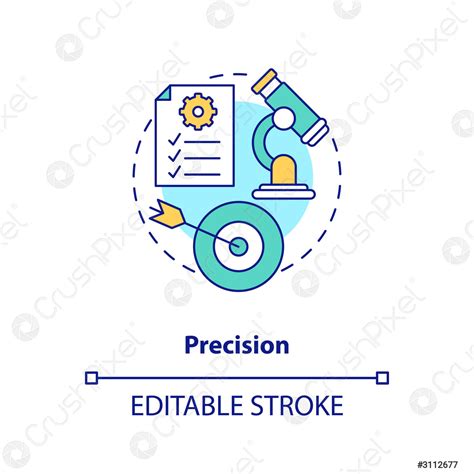 Precision Concept Icon Stock Vector Crushpixel