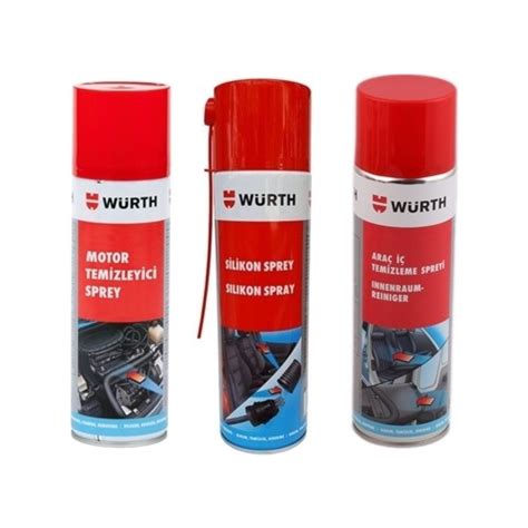 Würth Araç Içi Temizleme Sprey Silikon Sprey Motor Fiyatı