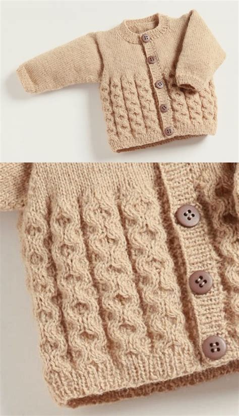 Free Knitting Pattern For Baby Cardigans Knitting Bee