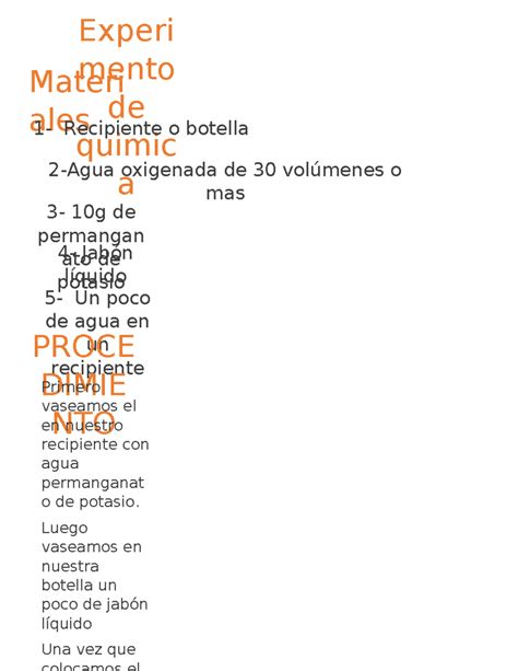 Experimento DE Quimica Experi Mento De Quimic A Materi Ales1