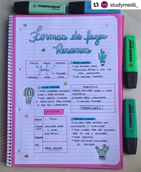 Como Fazer Resumos Mapas Mentais E Dicas Infinittus