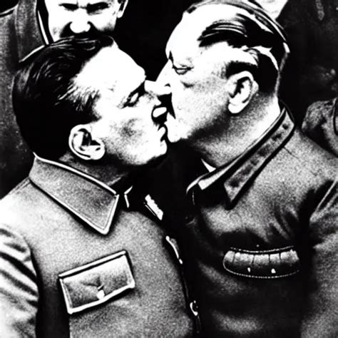 Stalin Kissing Hitler Stable Diffusion