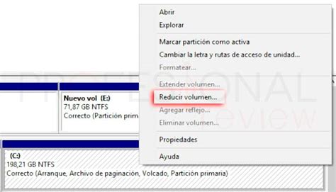 Cómo particionar disco duro en Windows 10