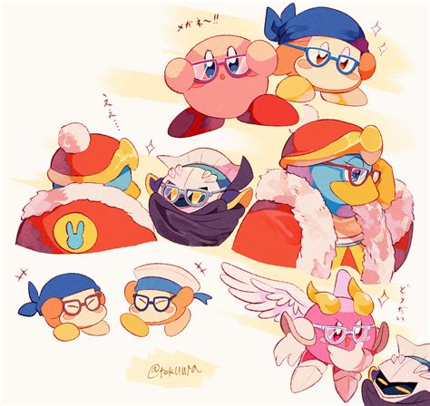 Kirby Meta Knight King Dedede Bandana Waddle Dee Galacta Knight And 1 More Kirby Drawn By
