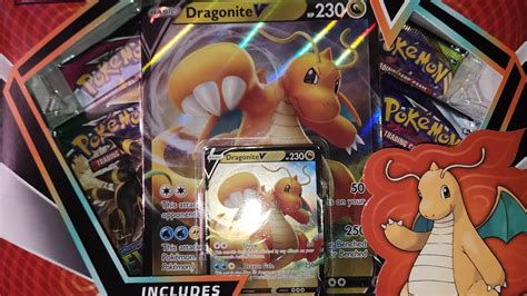 Pokemon TCG Dragonite V Box 5 Bonus Packs And A Pin YouTube