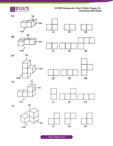 Ncert Solutions Class Maths Chapter Visualising Solid Shapes