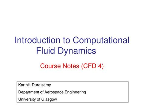 ppt introduction to computational fluid dynamics powerpoint presentation id 3481349