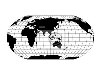 Mappa Politica Del Mondo Mappa Vuota Per Il Quiz Scolastico Dipinti
