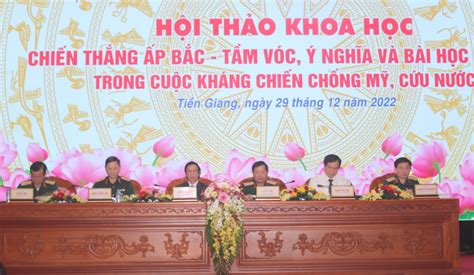 Hội thảo khoa học Kỷ niệm 60 năm Chiến thắng Ấp Bắc Báo Công an Nhân