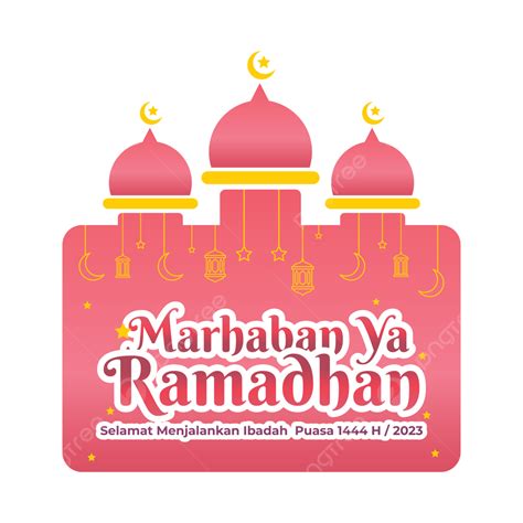 Greeting Card Marhaban Ya Ramadhan Golden And Rose Gold Vector
