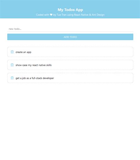 Github Tuequangtran Todos App React Native Ant Design Link To The