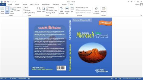 Microsoft Word Tutorial How To Make A Book Cover Design In Ms Word