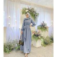 Model Gaun Bridesmaid Satin Polos Hijab Simple Dan Elegan Atelier