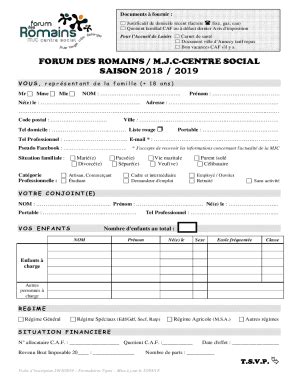 Remplissable En Ligne O Trouver Un Justificatif De Quotient Familial