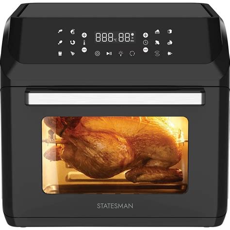 Statesman SKAO15017BK 1700W 15L Digital Air Fryer Black Small