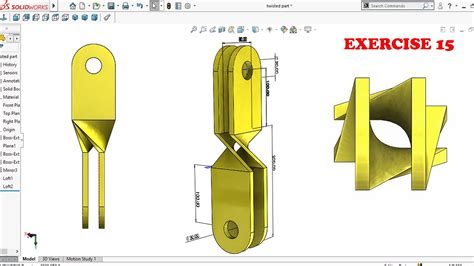Solidworks Tutorial For Beginners Exercise Advance Loft Youtube