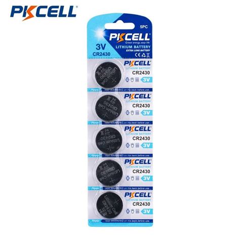 PKCELL CR2430 3V 270mAh Lithium Button Cell Battery Manufacturer