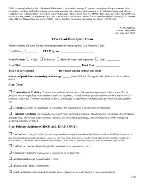 Fillable Online Technology Transfer Center TTC Event Description Form